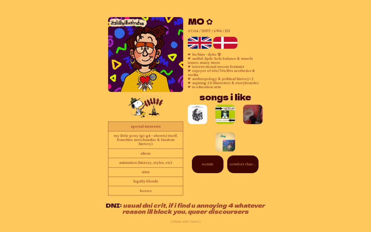 mo silly little card